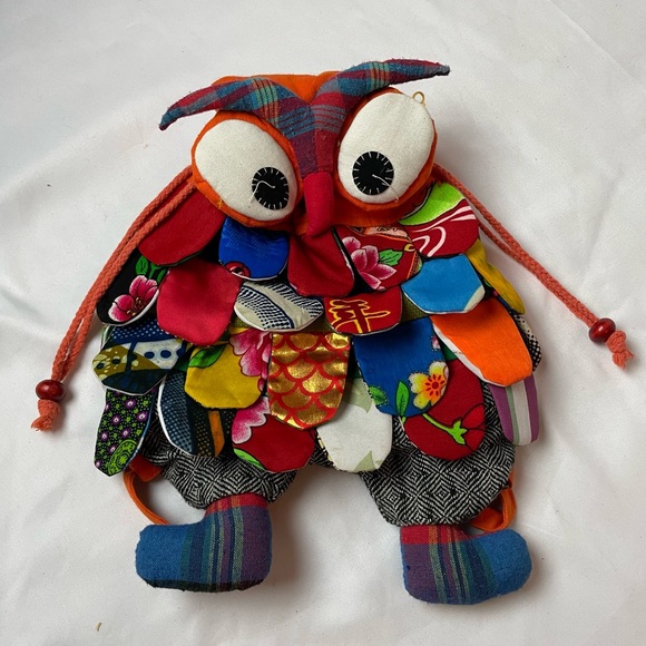 Vintage | Bags | Vintage Handmade Owl Backpack | Poshmark